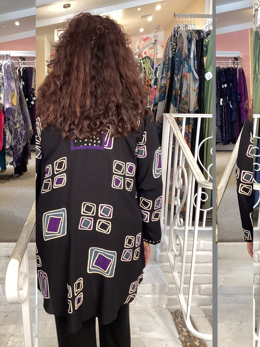 AKU BLOUSE - GREY VIOLET – Abundance Plus Size Boutique