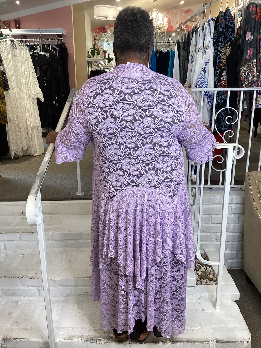 STEVIE NICKS DUSTER - LAVENDER – Abundance Plus Size Boutique